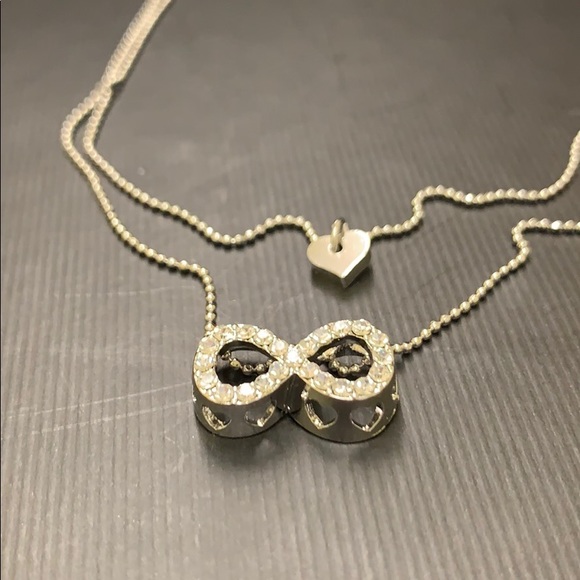 Jewelry | Layered Necklace Heart And Infinity Charm | Poshmark